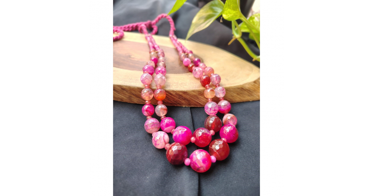 Onyx stone beads jewellery. | Jewora